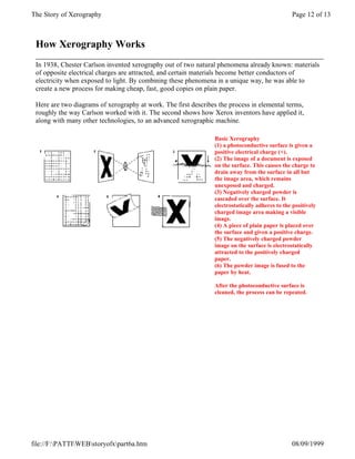 The Story of XerographyThe Story of Xerography | PDF