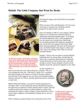The Story of XerographyThe Story of Xerography | PDF