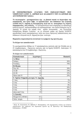 ΕΡΩΤΗΜΑΤΟΛΟΓΙΟ | PDF