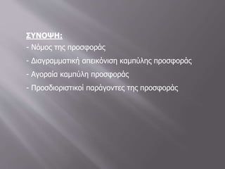 προσφορά των αγαθών | PPTX