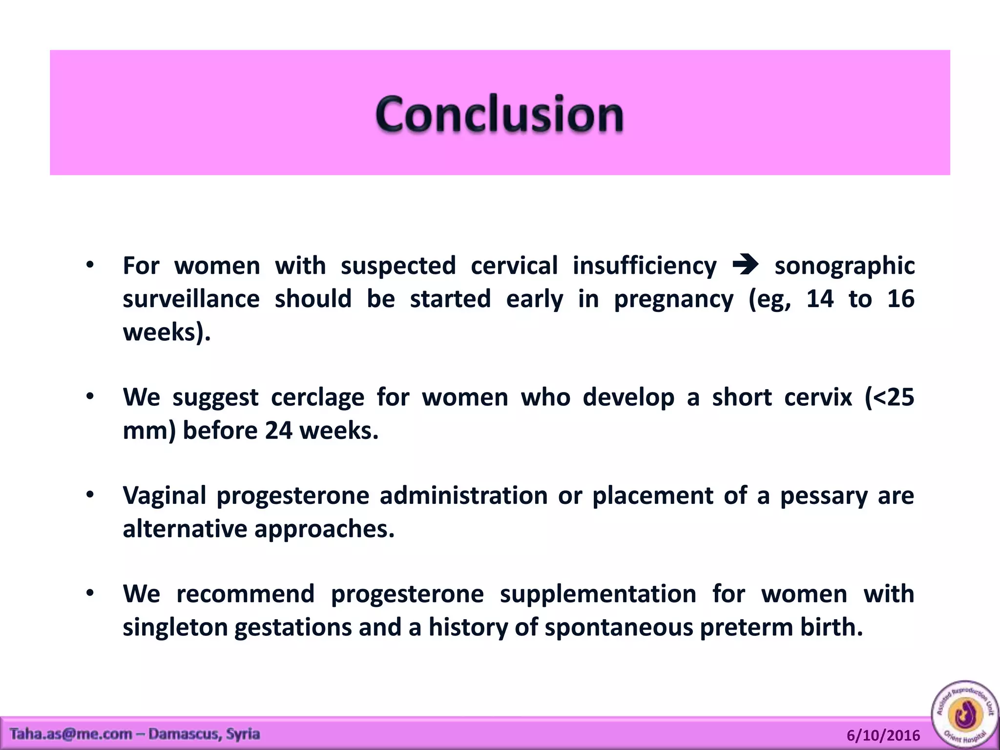 Cervical Incompetence | PPTX