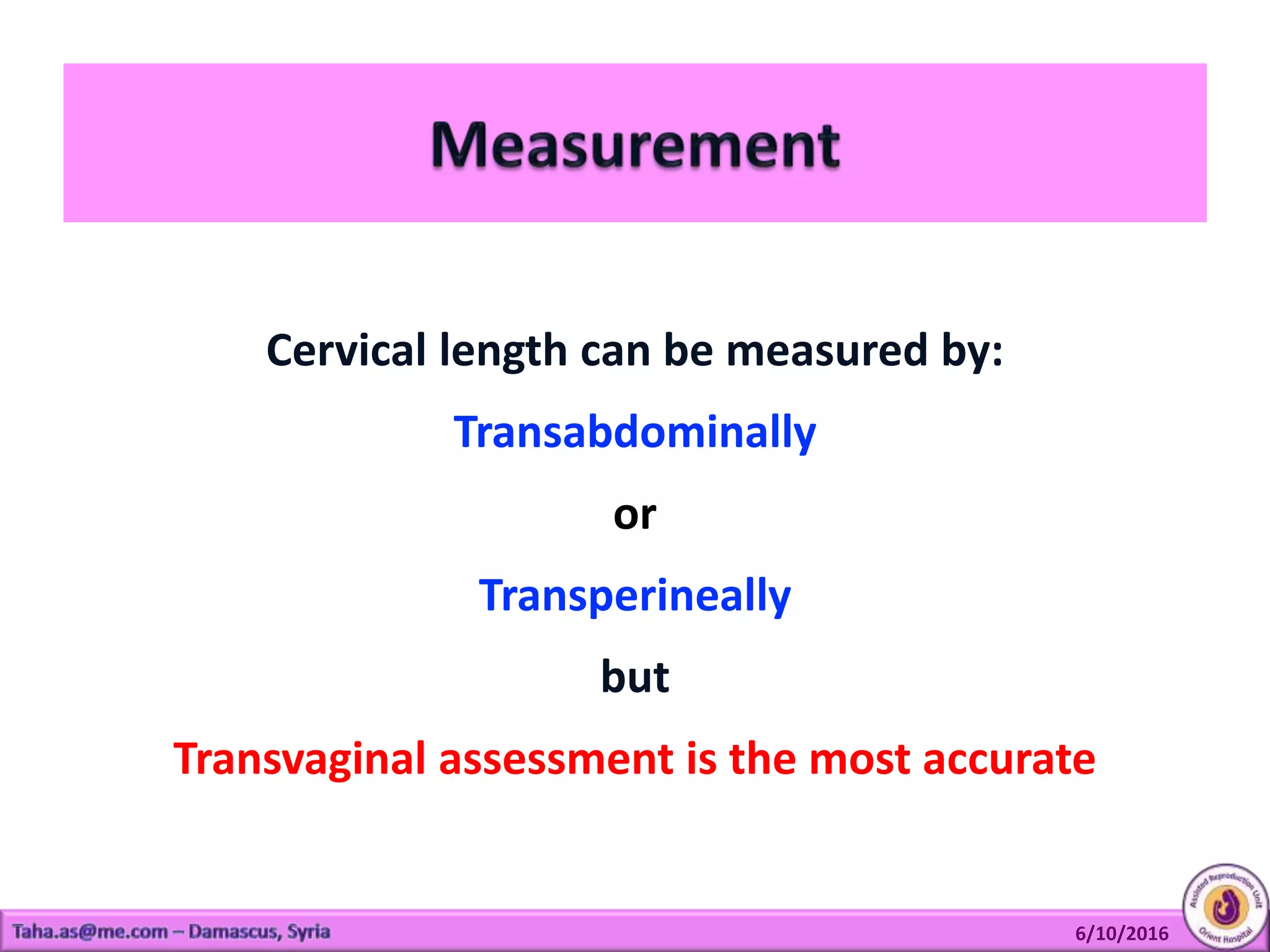 Cervical Incompetence | PPTX