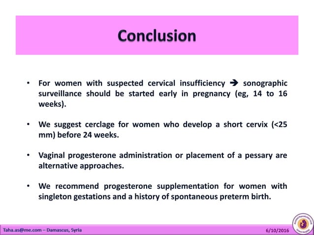 Cervical Incompetence | PPTX | Pregnancy | Reproductive Health