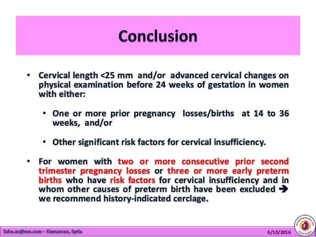 Cervical Insufficiency Length – Insuffisance Cervicale Et Grossesse – AQNY