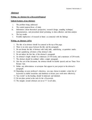 Final worksheet manual synopsis | PDF