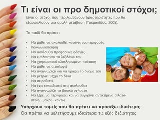 Ομαλή Μετάβαση των Νηπίων στο Δημοτικό | PPTX