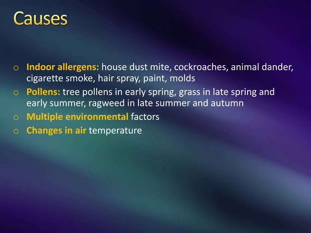 Asthma & allergic rhinitis | PPTX