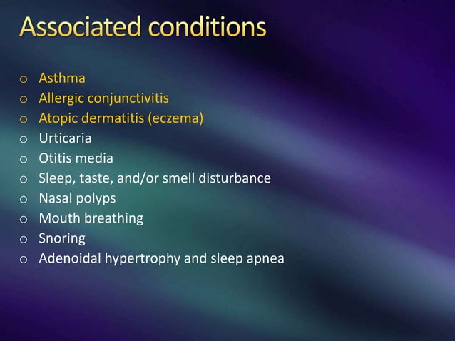 Asthma & allergic rhinitis | PPTX