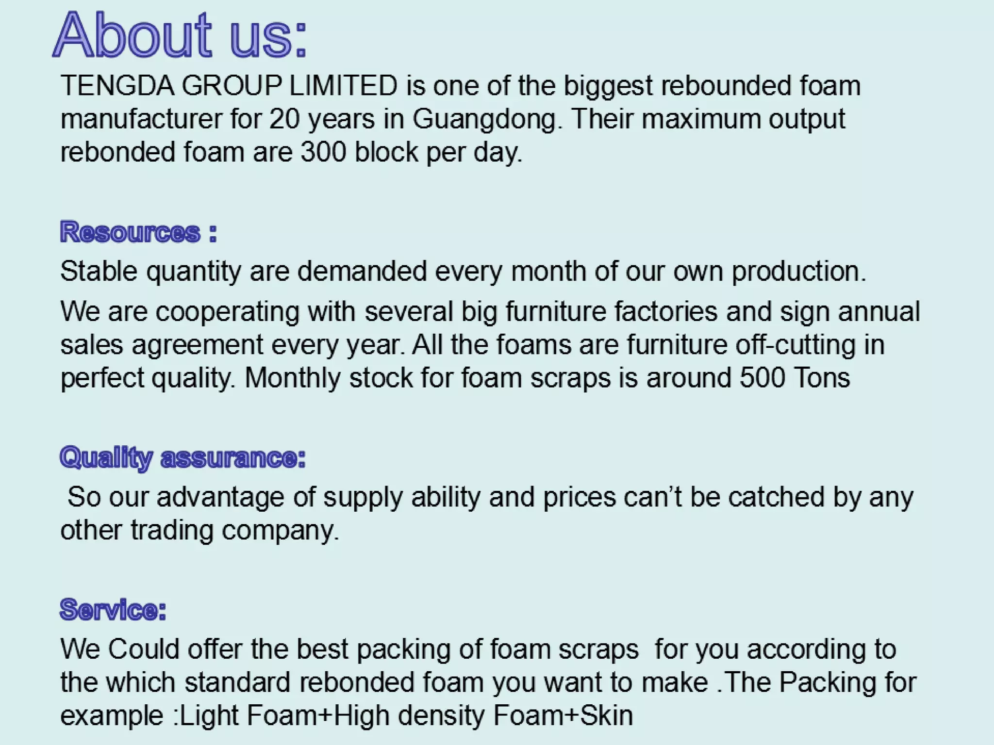 Rebounded Foam Material | PPT