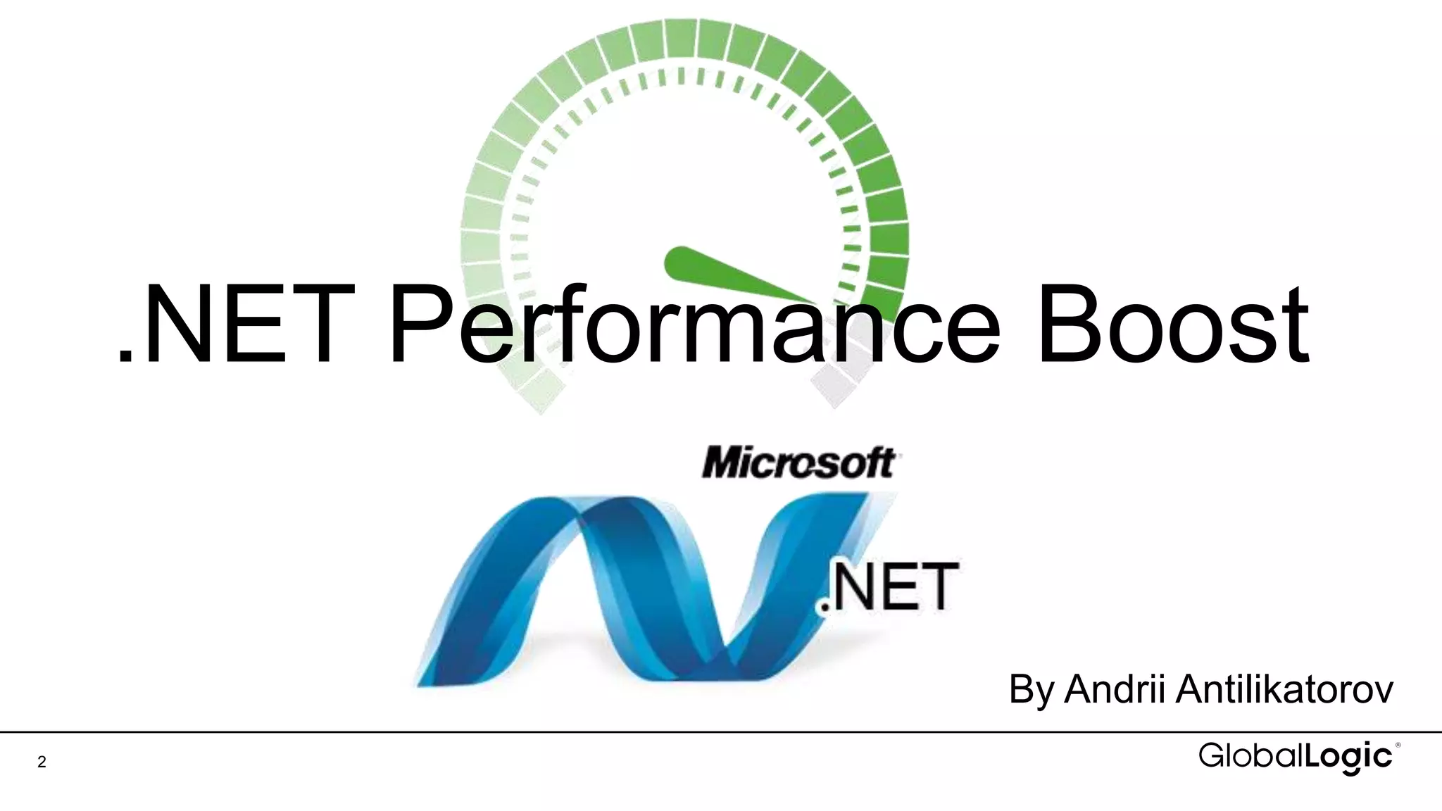 .NET Performance Boost | PPTX