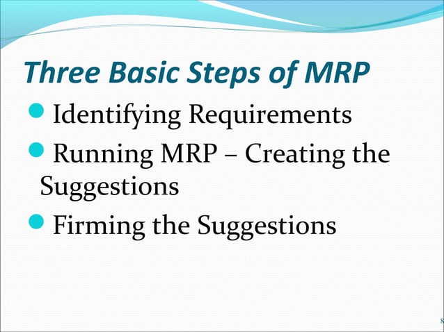 Material Requirement Planning (MRP) | PPT