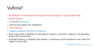 AR tool - Vuforia | PPT