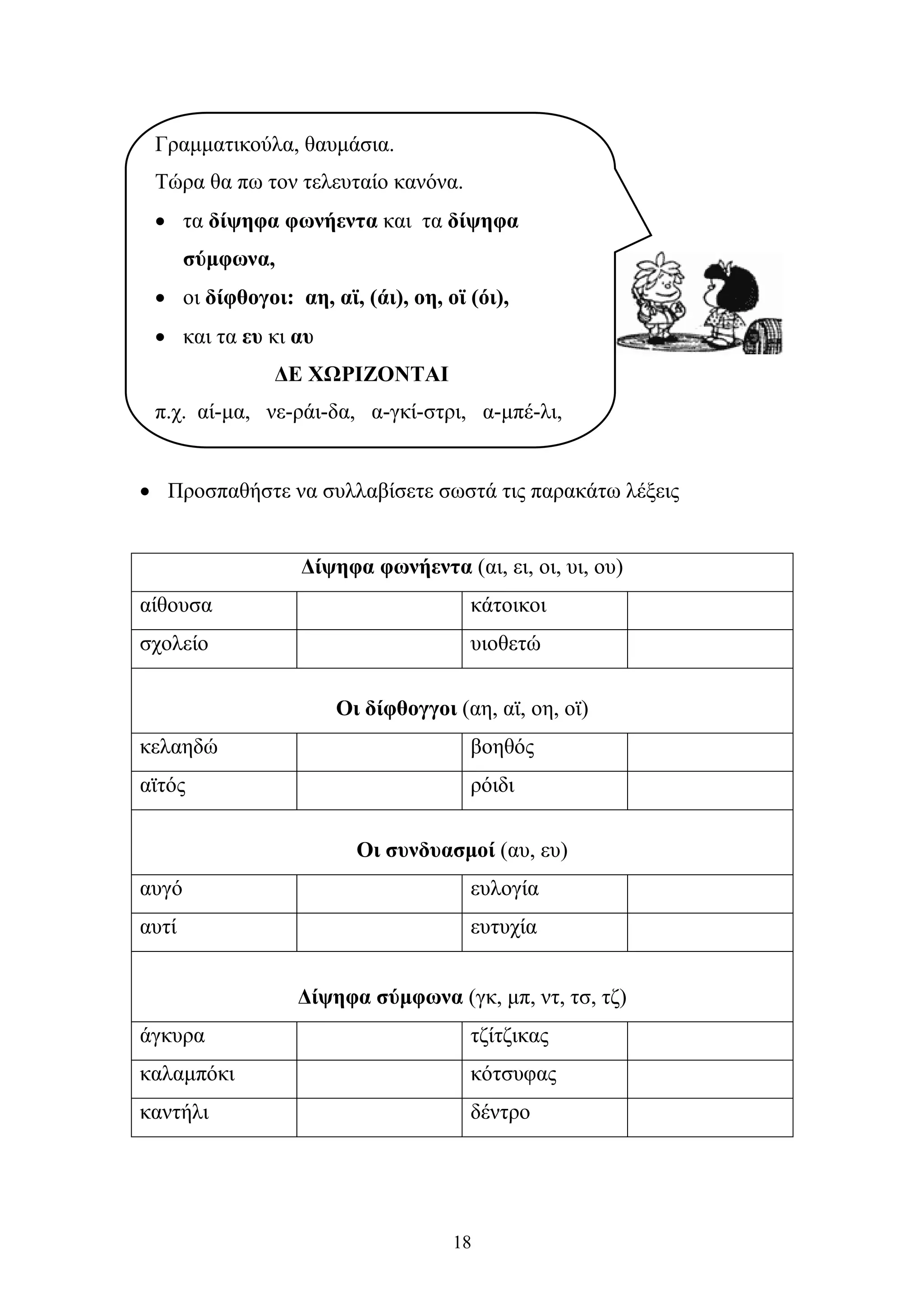 Γραμματικη για τη Γ΄- Δ΄ τάξη του Δημοτικού | PDF