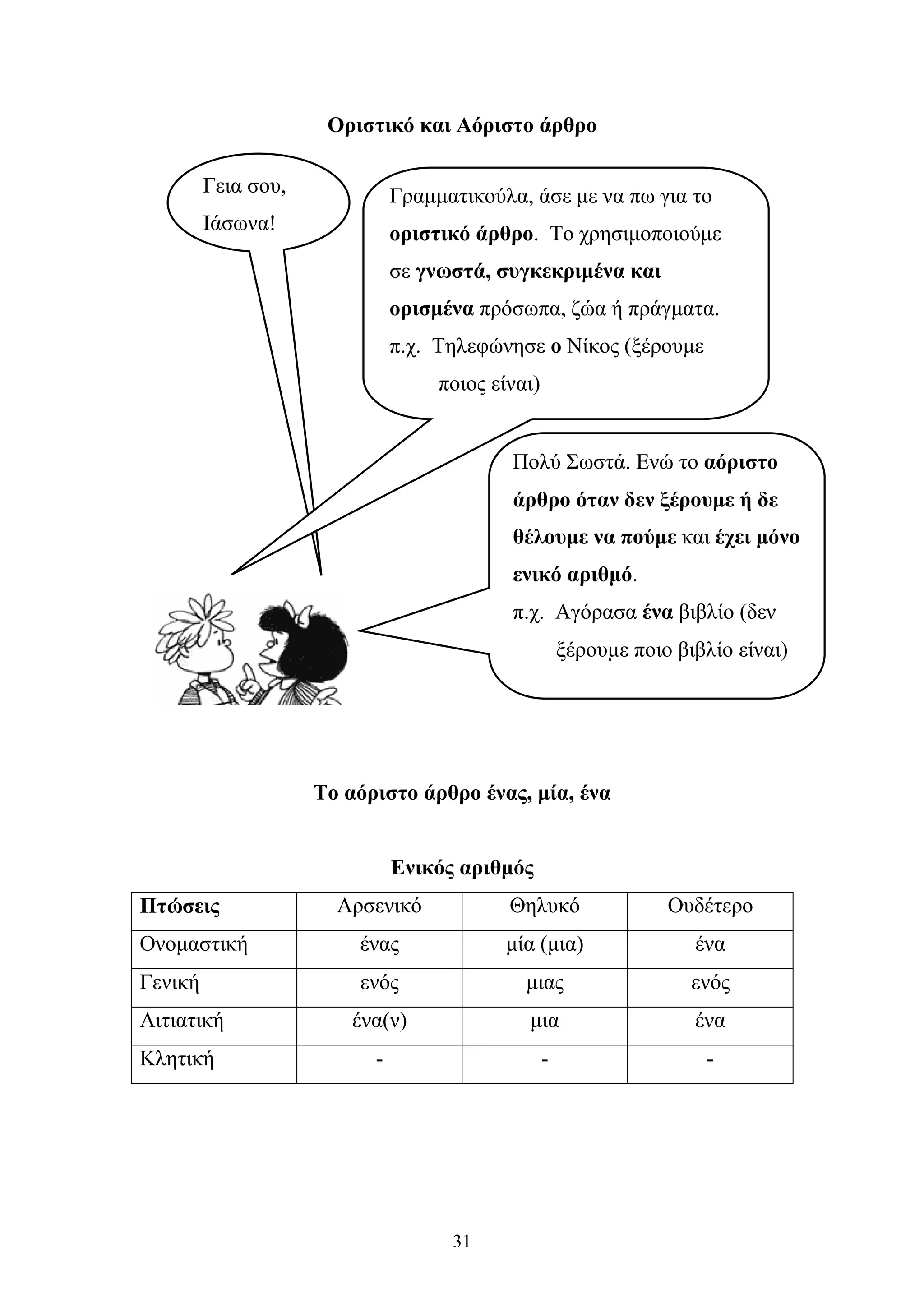 Γραμματικη για τη Γ΄- Δ΄ τάξη του Δημοτικού | PDF