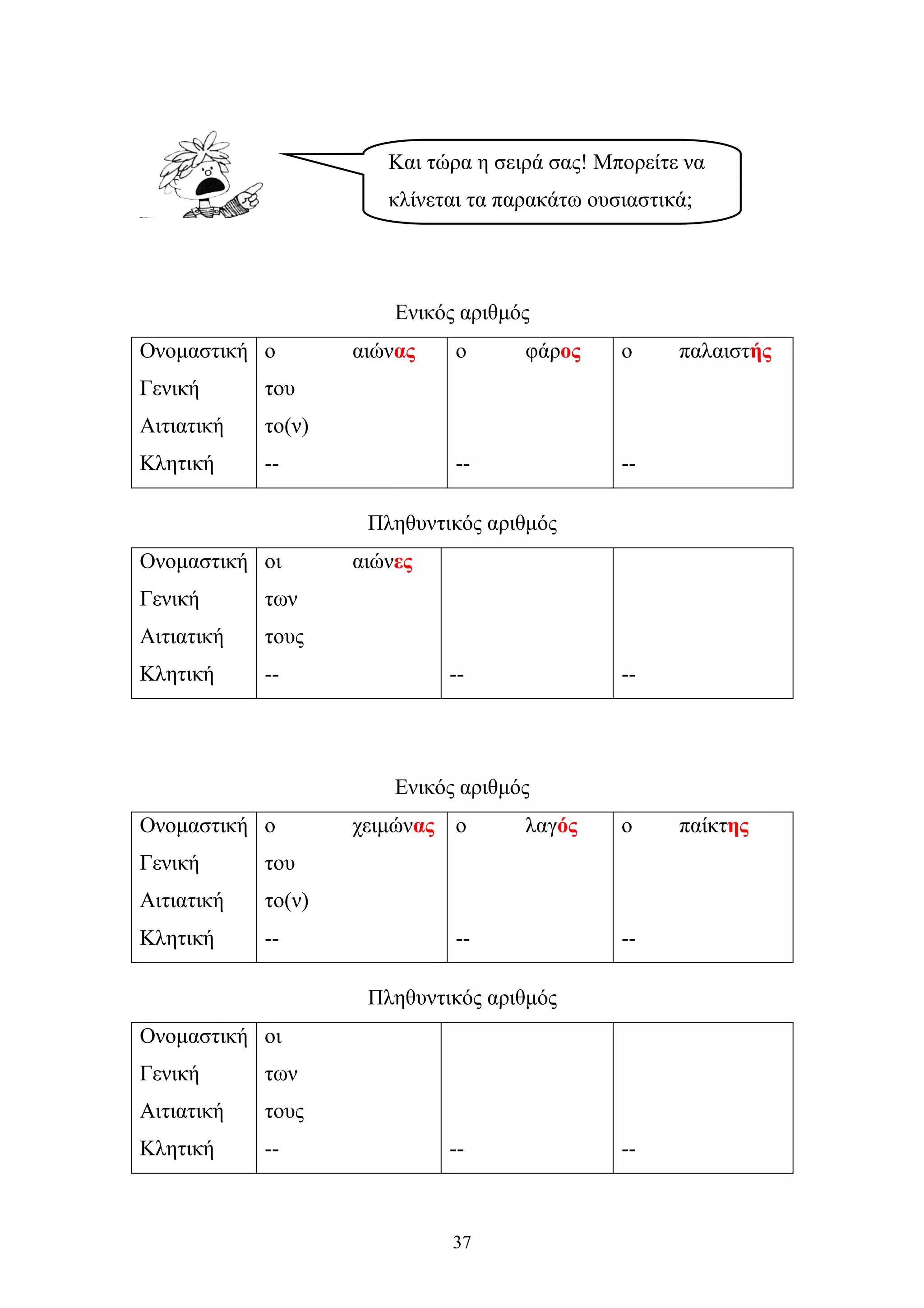 Γραμματικη για τη Γ΄- Δ΄ τάξη του Δημοτικού | PDF