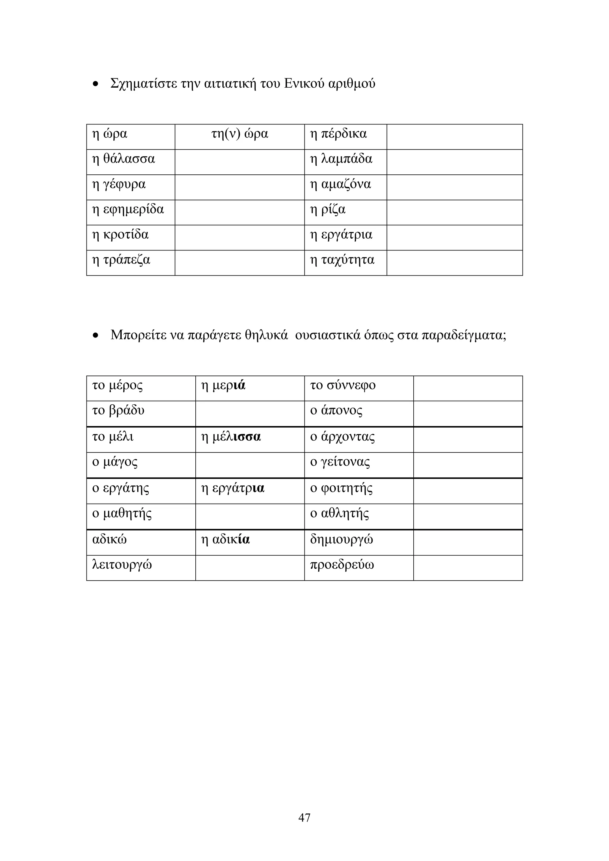 Γραμματικη για τη Γ΄- Δ΄ τάξη του Δημοτικού | PDF