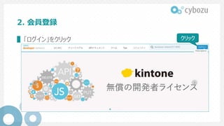 kintone 開発者ライセンスの取得 | PPT