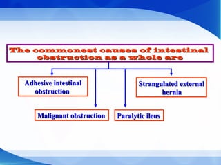 Intestinal Obstruction 1 | PPT
