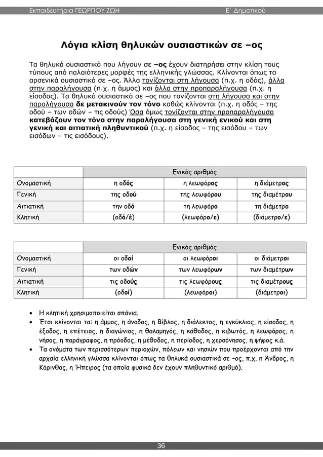 γλώσσα ε΄ δημοτικού α΄τεύχος | PDF
