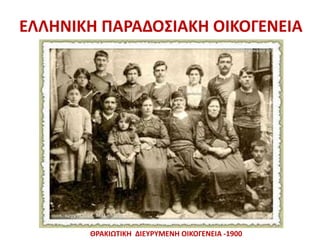 ΙΣΤΟΡΙΚΗ ΑΝΑΔΡΟΜΗ ΤΟΥ ΘΕΣΜΟΥ ΤΗΣ ΟΙΚΟΓΕΝΕΙΑΣ | PPTX