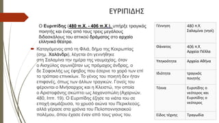 ευριπιδησ | PPT