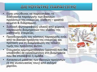 ΚΑΘΗΚΟΝΤΑ ΔΙΕΥΘΥΝΤΩΝ - ΤΕΧΝΟΛΟΓΙΑ Β' ΓΥΜΝΑΣΙΟΥ | PPTX