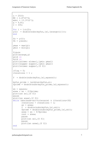NUMERICAL METHODS WITH MATLAB : bisection,mueller's,newton-raphson ...