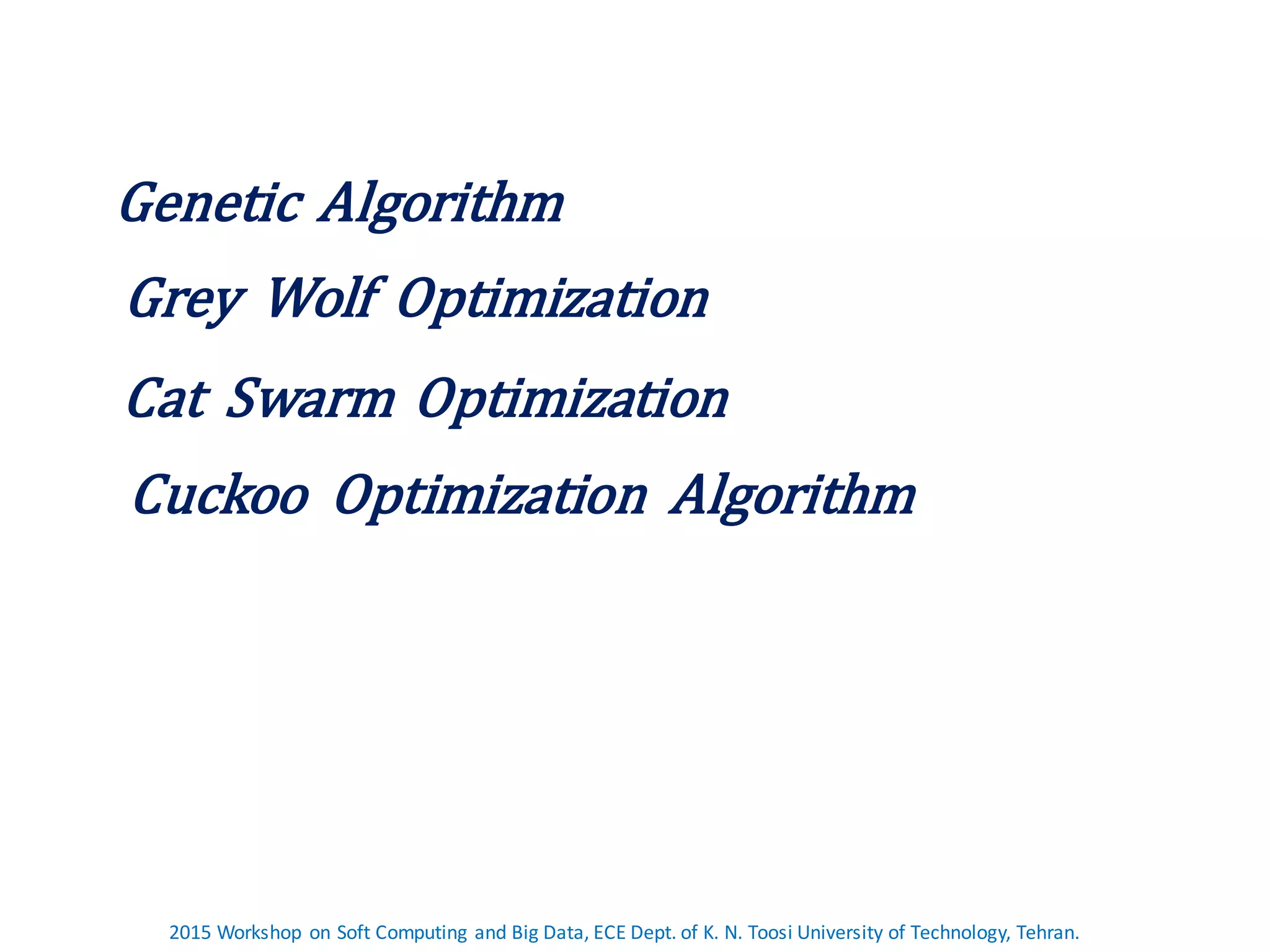 Evolutionary Algorithms Ppt