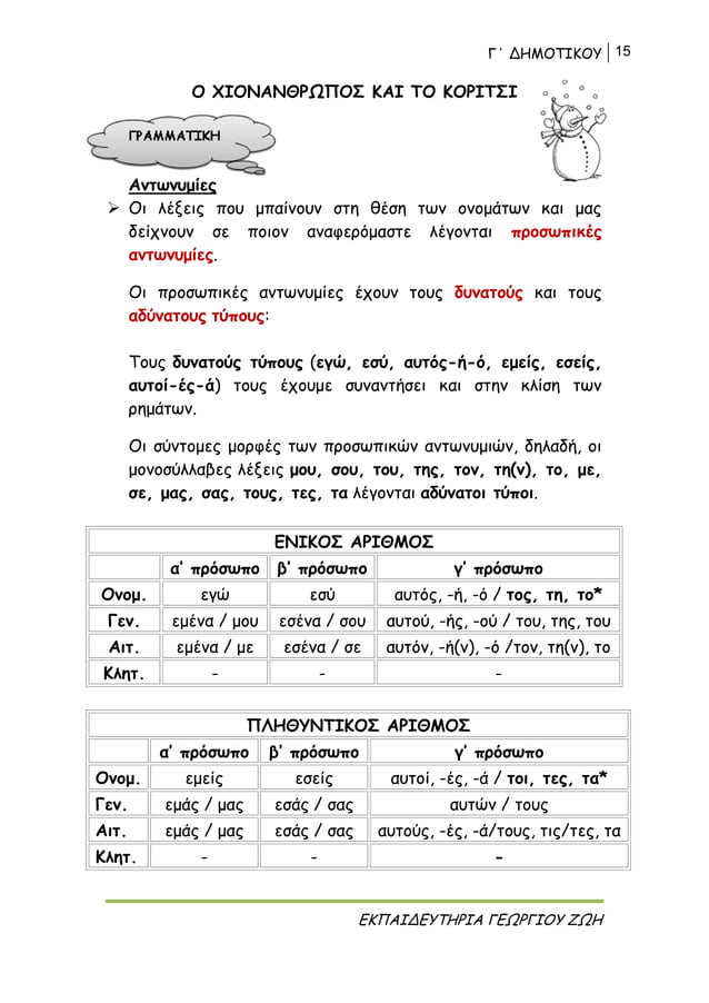 γ΄ δημοτικού γλώσσα β΄ τεύχος | PDF