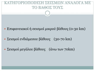 δημιουργία σεισμών | PPTX