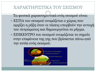 δημιουργία σεισμών | PPTX