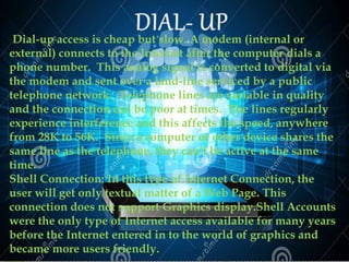 internet connection | PPTX | Internet | Computing