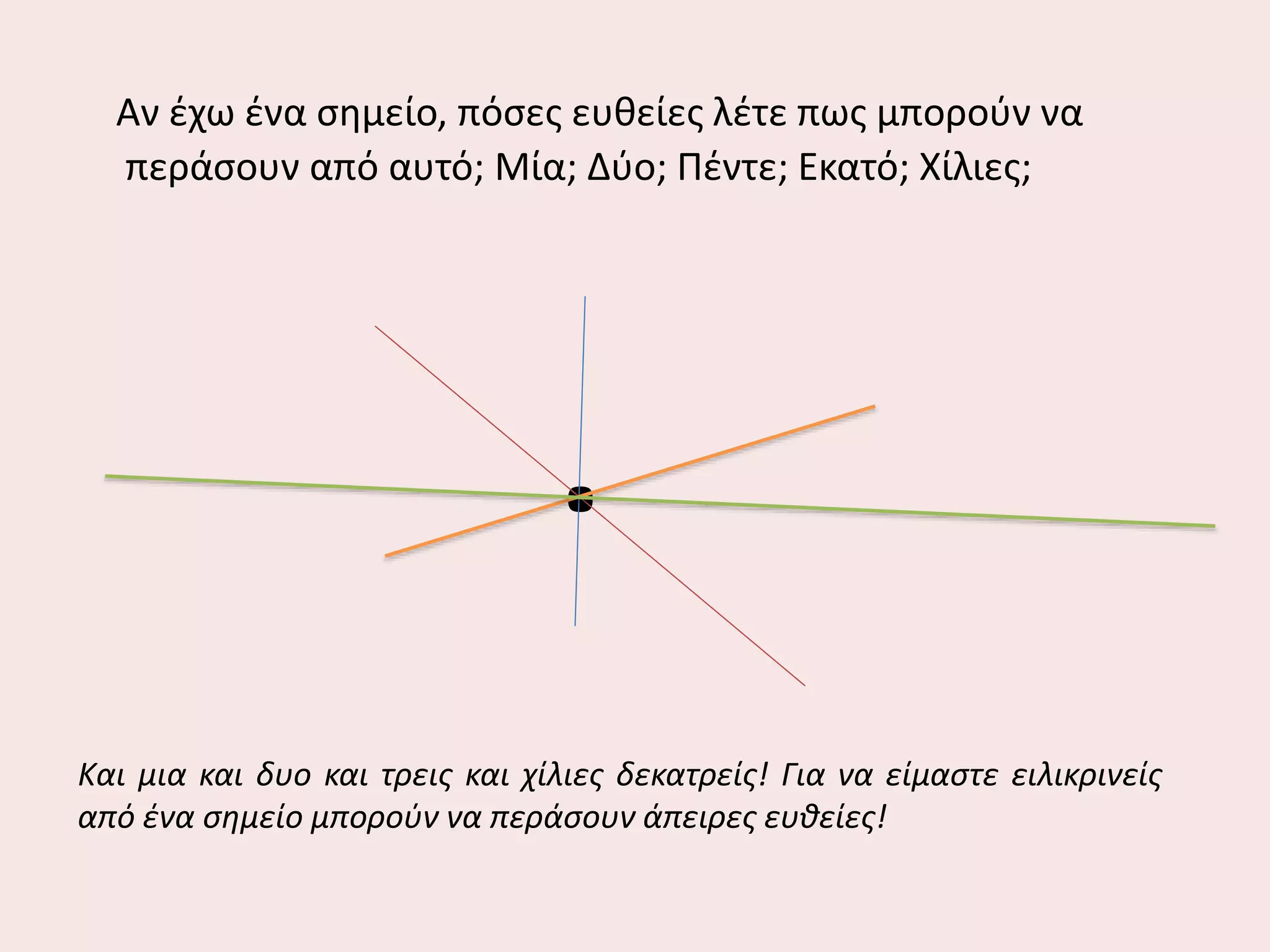 Σημείο, ευθεία, ευθύγραμμο τμήμα, κύκλος | PPT