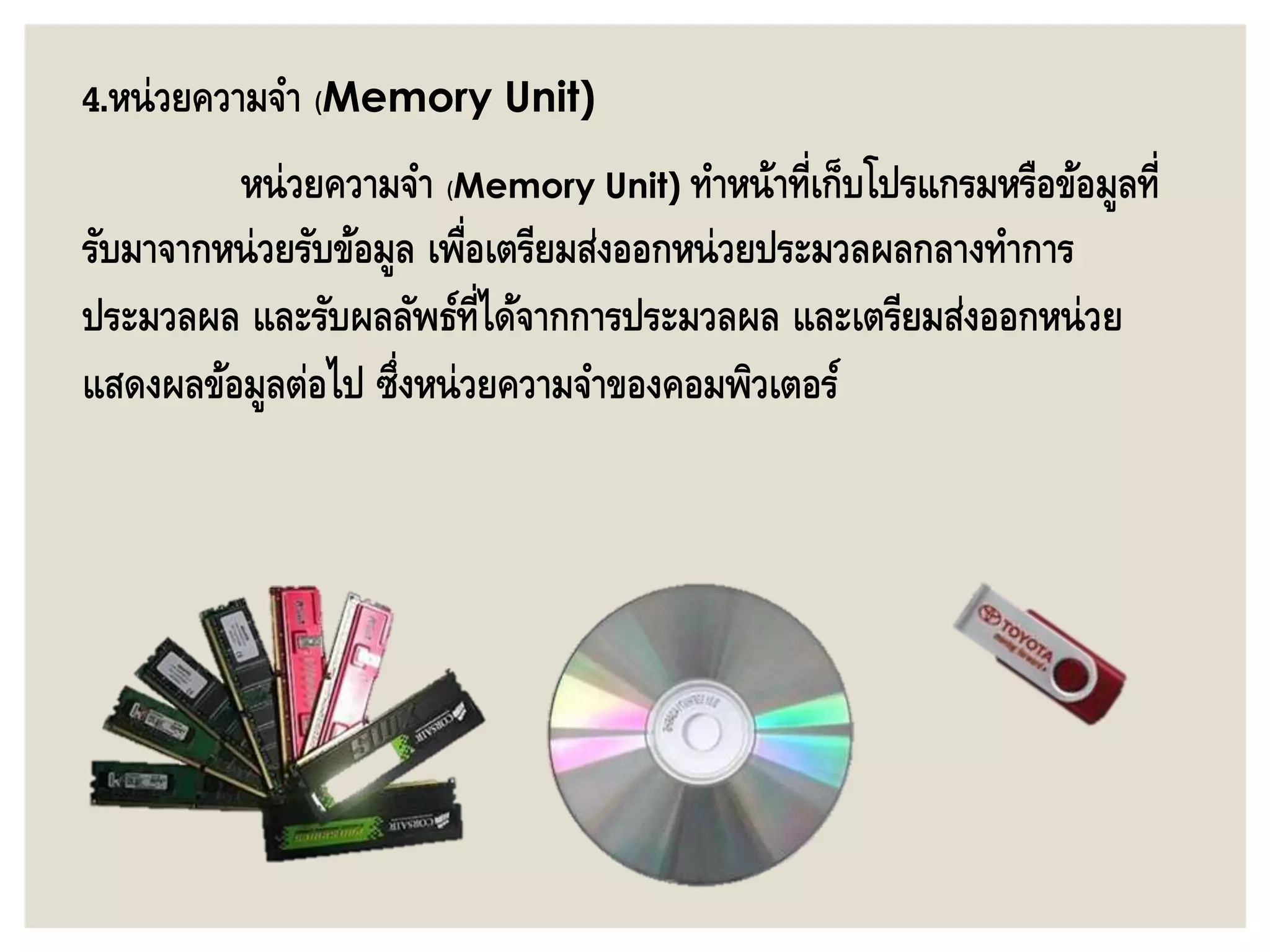 อุปกรณ์พื้นฐานของคอมพิวเตอร์ power point | PPTX