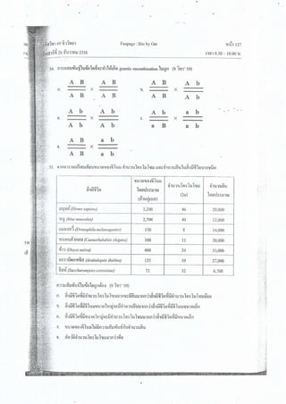 กสพท. ชีววิทยา 2559 | PDF