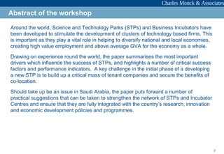 Mr. Charles Monck (Founder, Charles Monck & Associates): Science and ...
