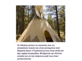 Η ζωή των Ινδιάνων | PPTX