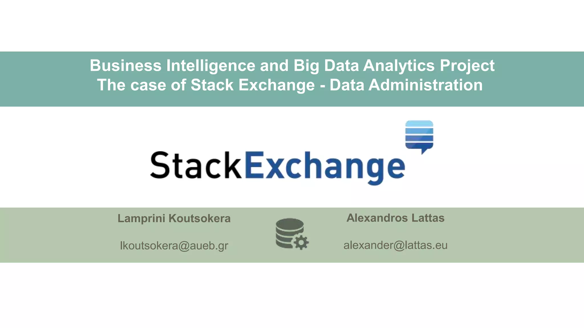 Mining the Database Administration data | Stack Exchange | PPT