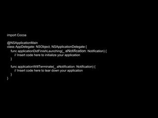macOS Cocoaを始める | PPTX | Programming Languages | Computing