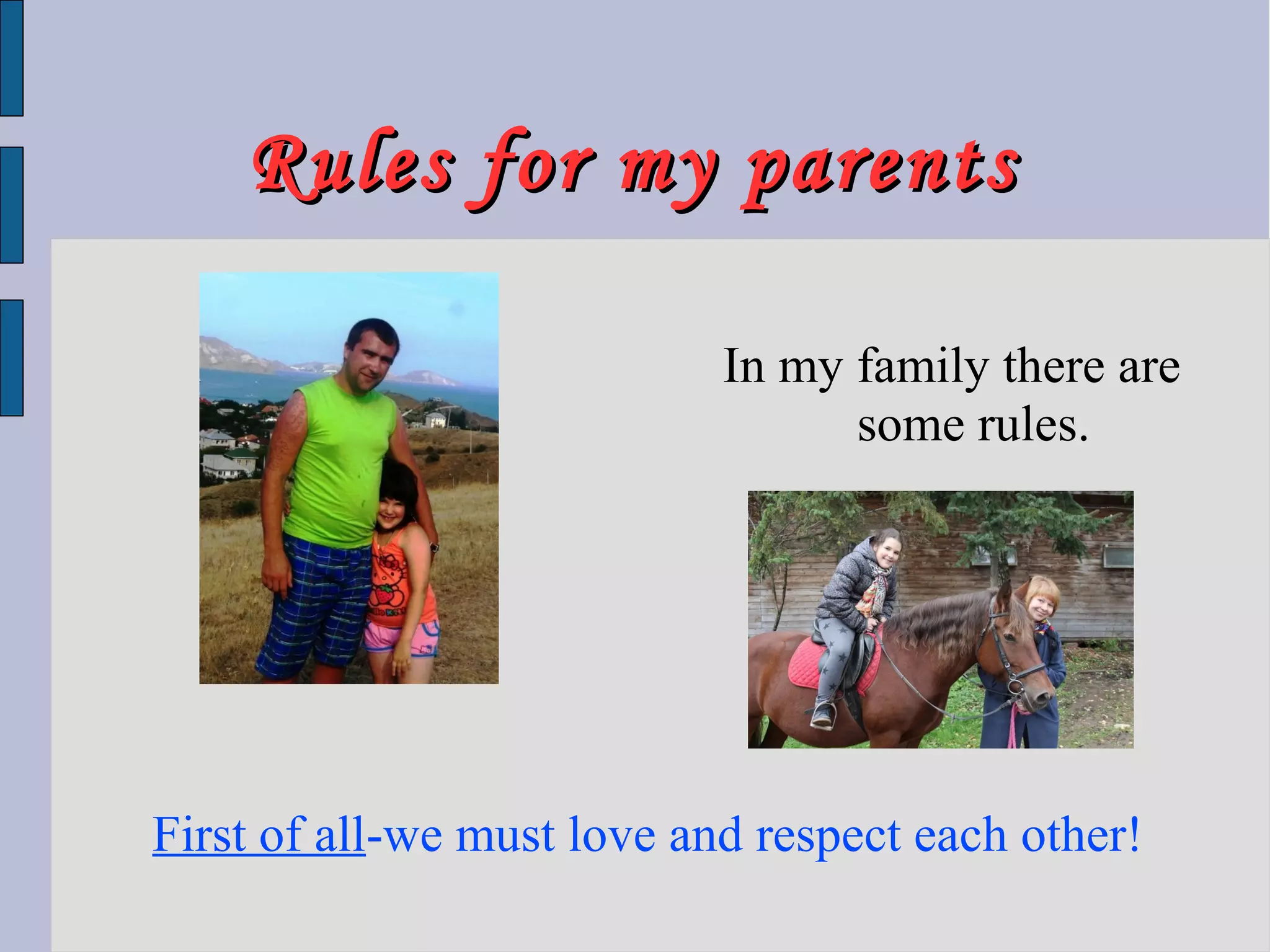 Rules for my Parents | PPT