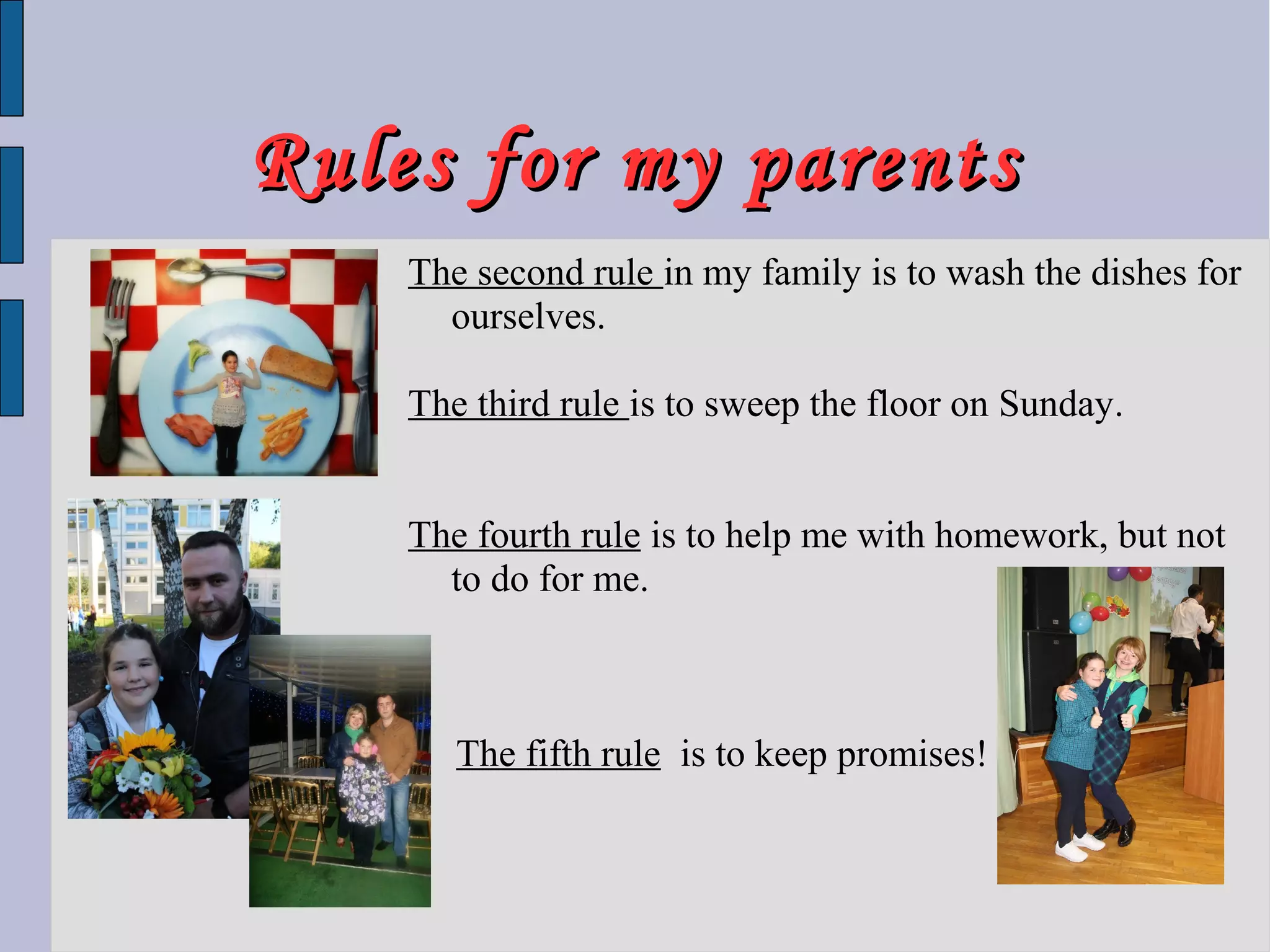 Rules for my Parents | PPT
