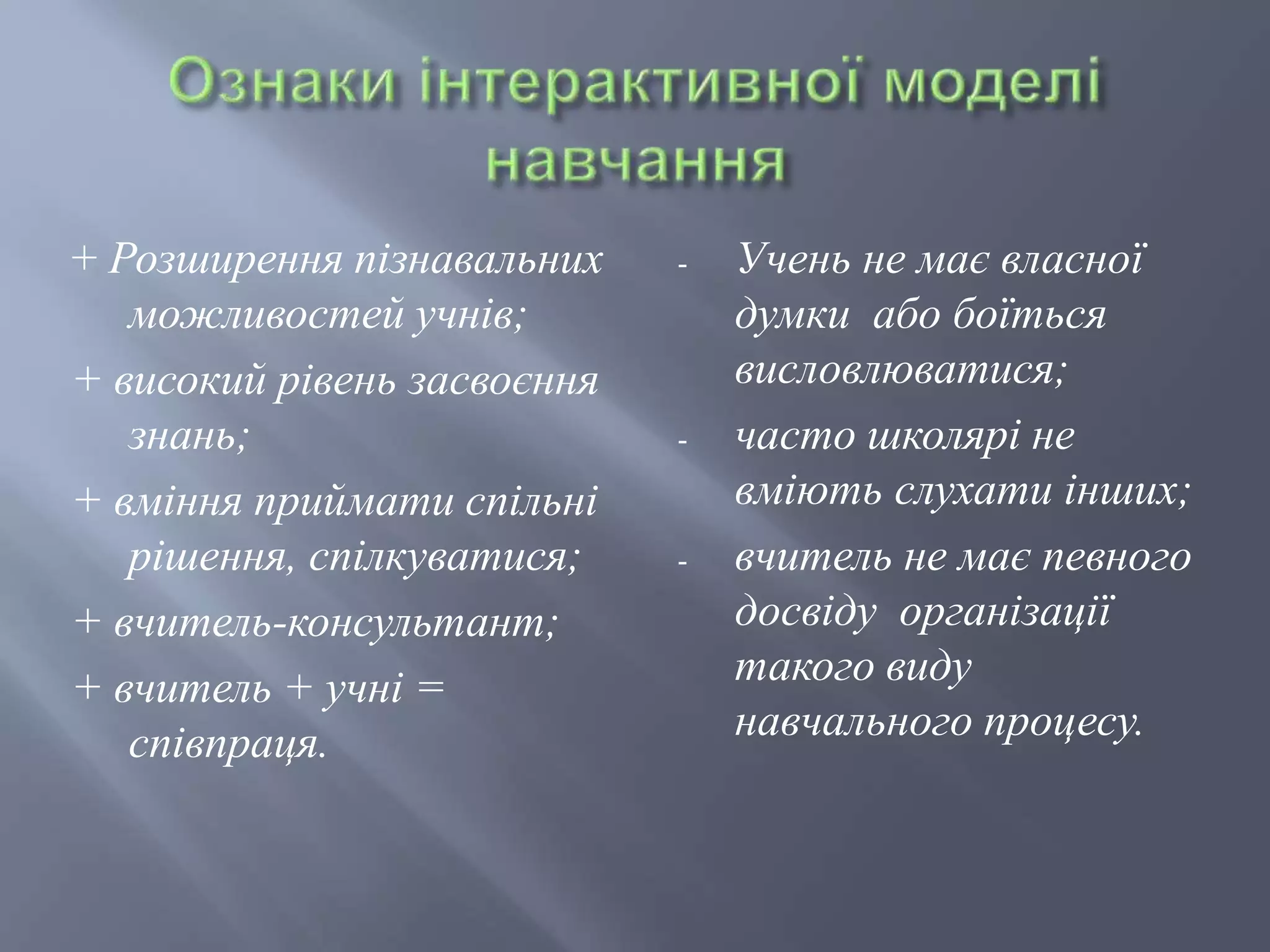 інтерактивні методи навчання Ppt