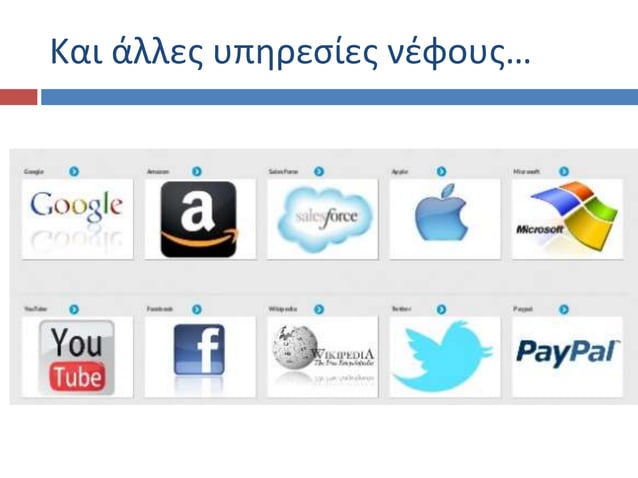 Εφαρμογές νέφους (cloud computing) | PPTX