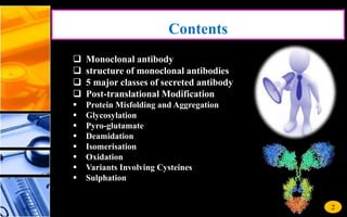 Post-translational modification of monoclonal antibodies | PPTX