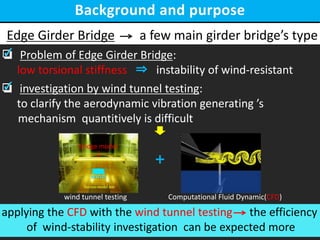 The Mechanism of Aeroelastic Vibration on 2-Edge-Girder Bridge by CFD | PPT