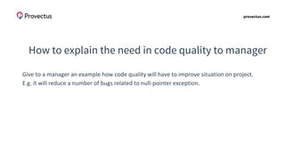 Code quality | PPT