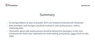 Code quality | PPT