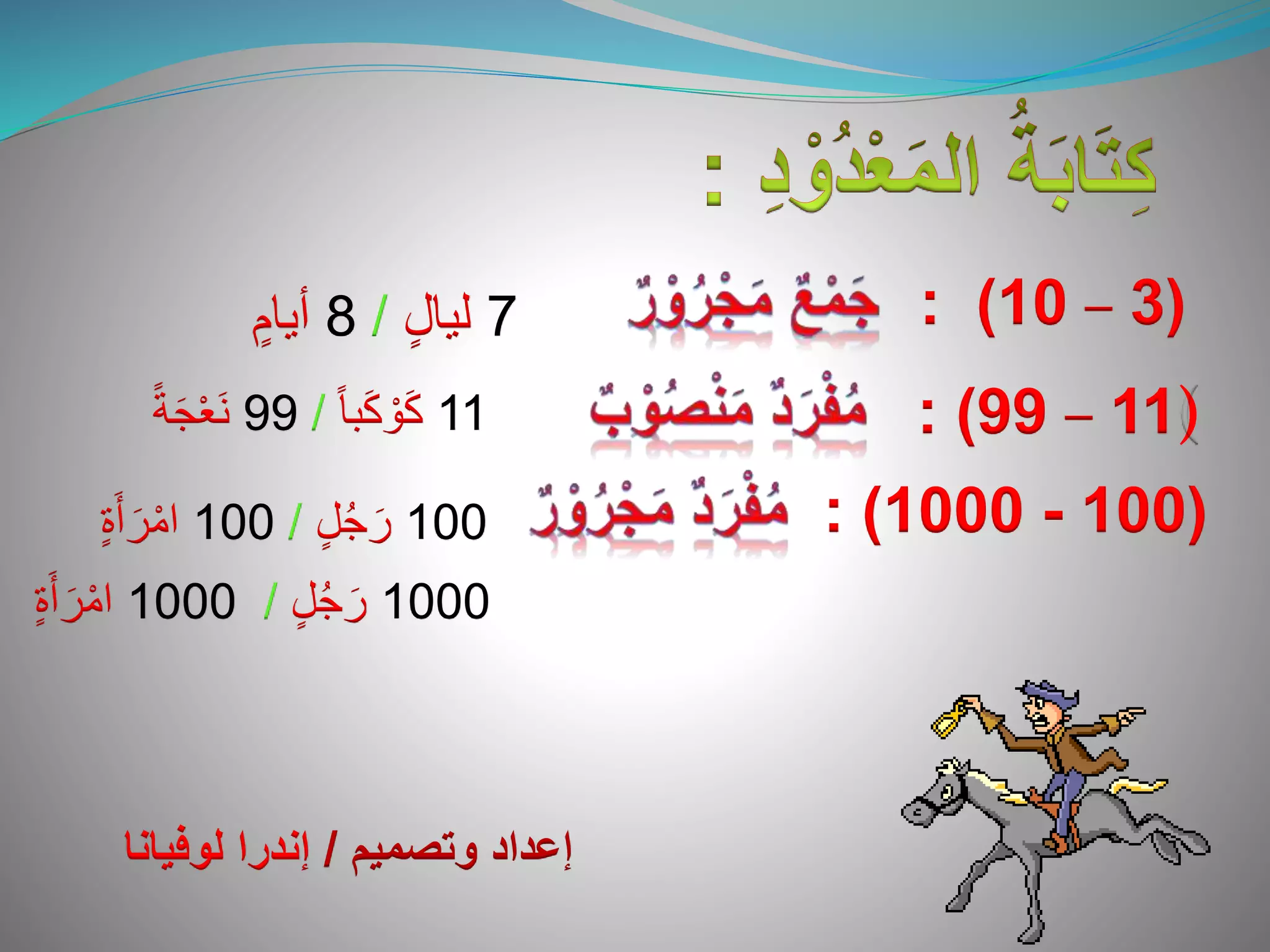 درس العدد والمعدود - adad ma'dud | PPTX
