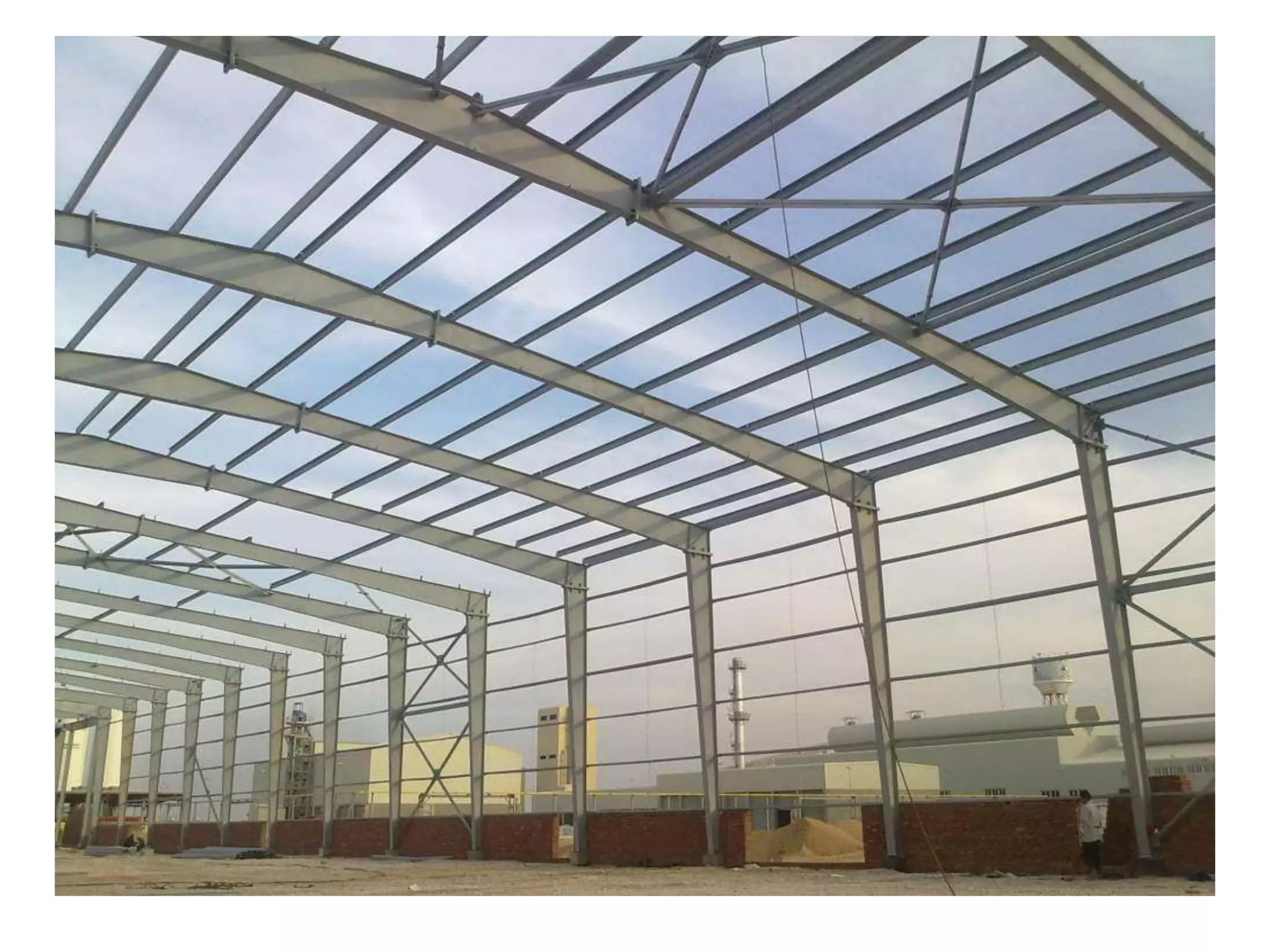 أعمال الانشاءات المعدنية - Steel Structure Works | PPTX
