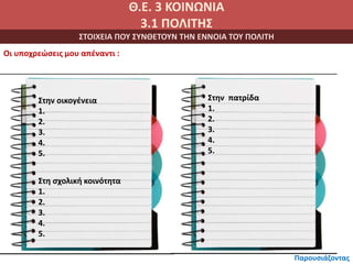 Θ.Ε.3.1 Πολίτης | PPTX